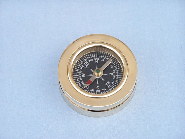 Brass Paperweight Compass with Rosewood Box – The Emperor’s Lane